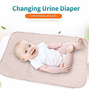 ZJchao Diaper Change Pad, Washable Baby Changing Pad Mats, Diaper Changing Pad, Travel Changing Mat Station, Infant Mattress Pad for Girls Boys(S)