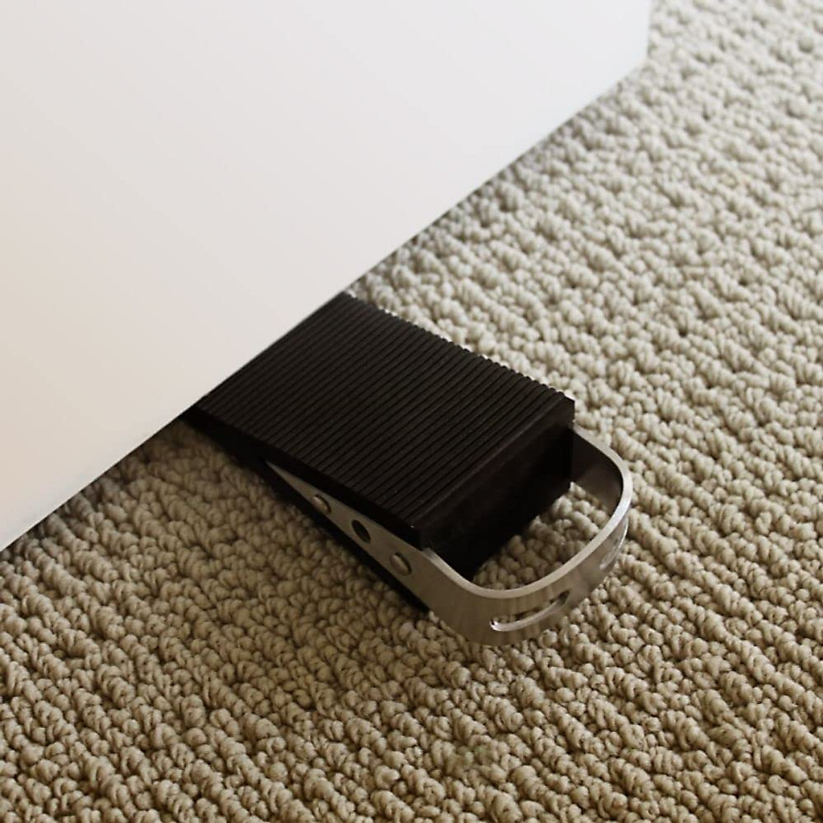 Large Rubber Door Stopper - Door Stop That Won't Scratch Floor or Door - Works On All Surfaces