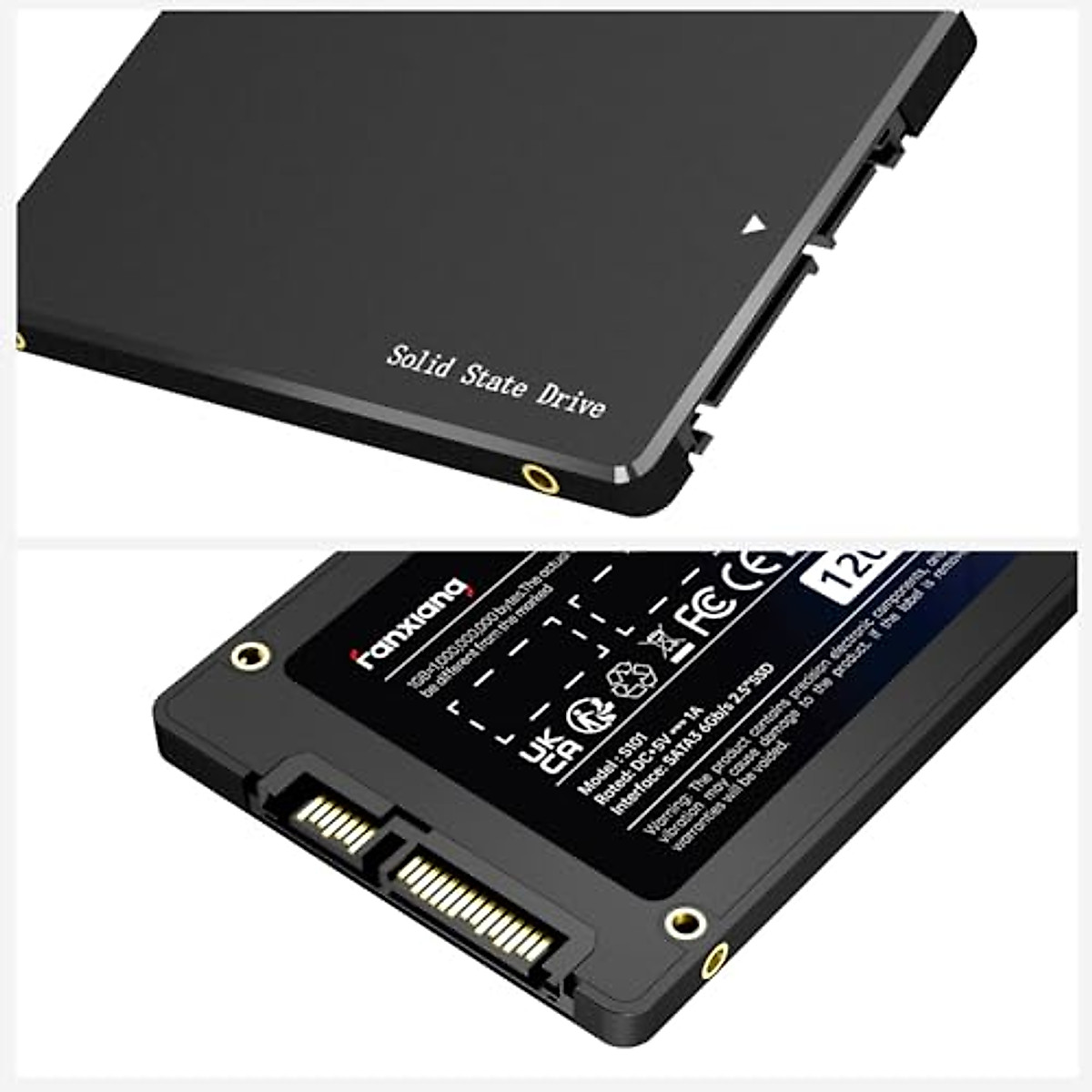 fanxiang SSD 2TB Internal Solid State Drive SATA III 6Gb/s 2.5", 3D NAND, SLC Cache, Up to 550MB/s, Compatible with Laptops and PC Desktops(S101)