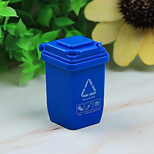 SHIDXIB 10Pcs Creative Trash Can Miniature Mini Trash Bin Sorting Bucket Scene Ornament