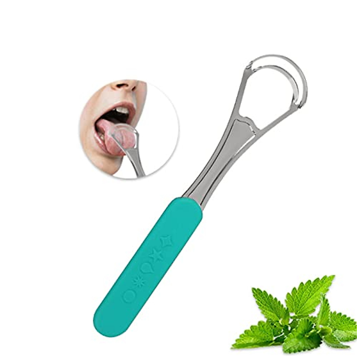 Adult Tongue Tongue Coating Scraper Oral Care Tongue Cleaning Scraper Tongue Coating Cleaning Scraper Oil Control (D, One Size)