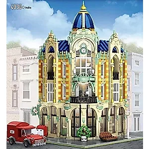 General Jim's Corner Post Office Modular Building Set - 3-Story Design with Post Office, Art School, Pottery Studio, Red Mail Truck & Realistic City Details for Architecture Lovers