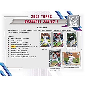 Topps 2021 Series 1 Baseball Hanger Pack