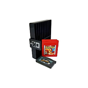 Collector Craft, Black, Gameboy Compatible Game Organizer, Holds 20 Games, Cartridge Holder, Retro Video Game Collection, Clutter Reducing, Works with Nintendo Gameboy Gameboy Advance, Gameboy Color
