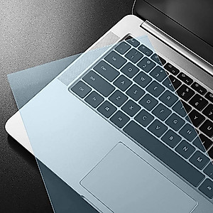 Puccy Anti Blue Light Tempered Glass Screen Protector Film, compatible with HP Spectre x360 15-ch000 2018 15.6" （Active Area Cover Only） Protective Protectors Guard