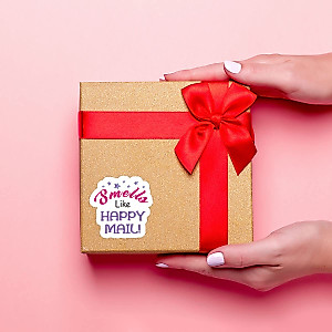 Littlefa Funny Smells Like Happy Mail Stickers,Mail Stickers,Small Business Stickers,Envelopes Seal Stickers,Cute Mail Packaging Stickers 500 PCS