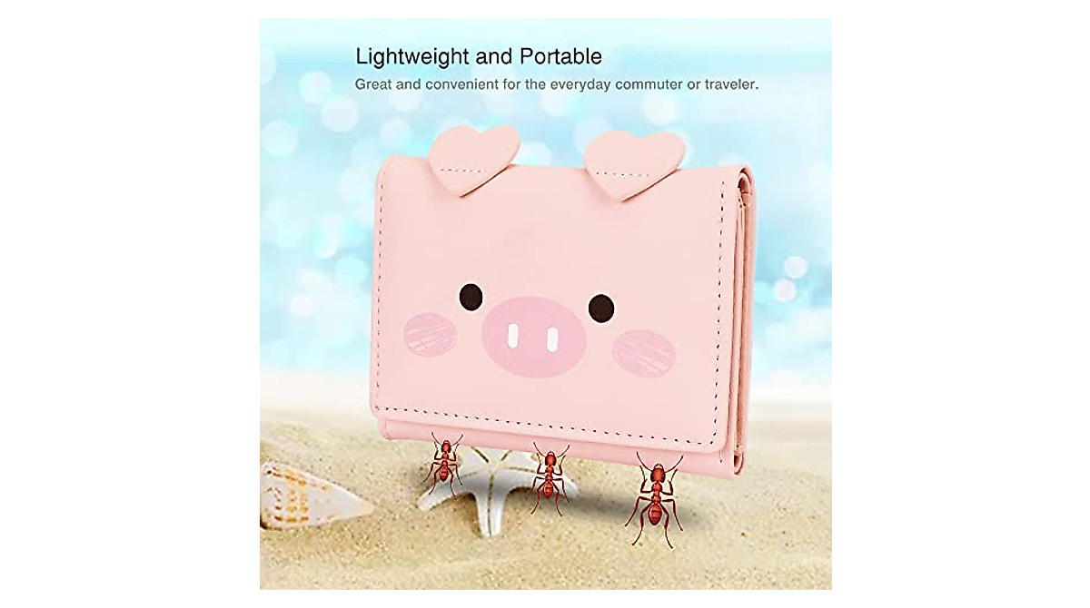 CONISY Cute Pig Wallets for Women - RFID Blocking & Slim