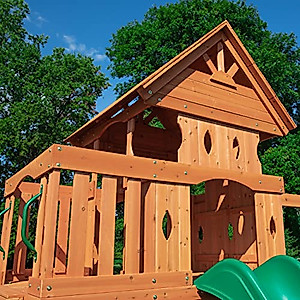 Backyard Discovery Woodland All Cedar Wood Playset Swing Set