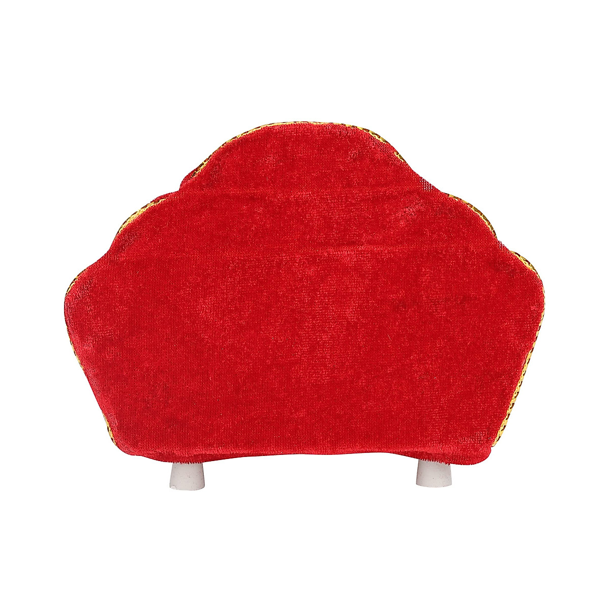 NAVRANG Wooden Laddu Gopal's Meenakari Singhasan for Mandir/God Idols/Pooja Chowki/Kanhaji Sinhasan Red Colour