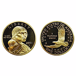 2001 S Sacagawea Native American Proof Dollar PF1