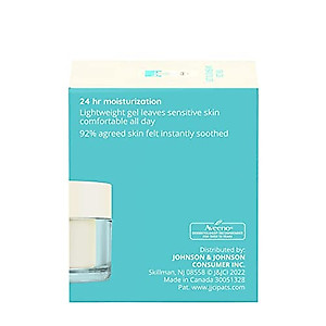 Aveeno Calm + Restore Oat Gel Facial Moisturizer for Sensitive Skin, Fast-Absorbing, Soothing Lightweight Gel Cream Face Moisturizer with Prebiotic Oat & Feverfew, Fragrance-Free, 0.5 oz