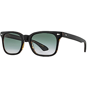 AO Tournament Sunglasses - Black Tortoise - SunVogue Green Gradient AOLite Nylon Lenses - 52-20-145