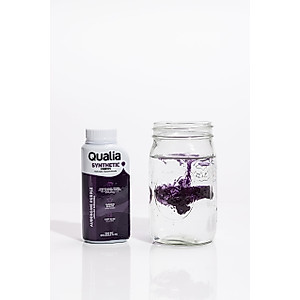 Qualia Synthetic Fabric Dye, Easy to Use, Perfect for Synthetic Fabrics: Polyester, Spandex, Nylon, and More, Ultra-Concentrated Colors for Vibrant Results, Aubergine Purple, 1 Pack