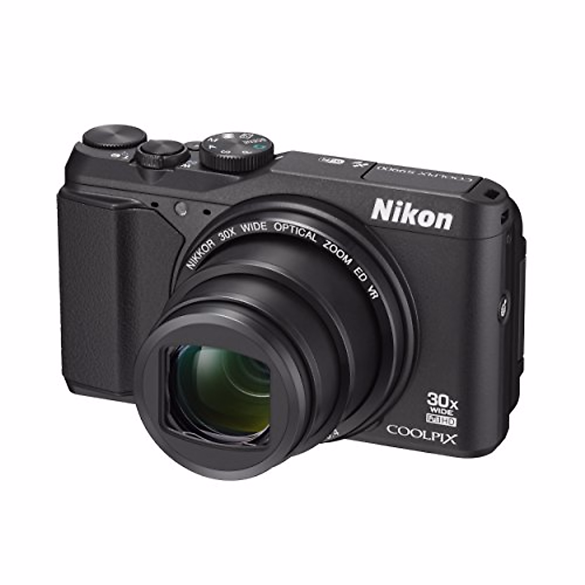 Nikon COOLPIX S9900 Digital Camera with 30x Optical Zoom and Built-In Wi-Fi (Black)