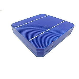 MISOL Mono Solar Cell 5x5 2.8w, Grade A, monocrystalline Cell, DIY Solar Panel, for DIY Solar Module