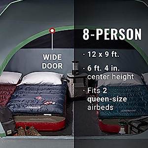 Coleman Skydome Camping Tent | 6 Person, Blue