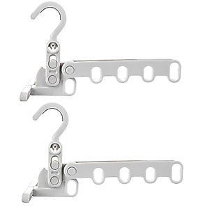 2PCS Drying Rack Foldable Hanger Portable Travel Hotel Clothes Hanger Foldable Business Trip Artifact Multi-Functional Travel Clothes Hanger Five Hole Clothes Hanger, Suitable for Various Scenarios
