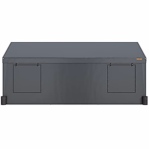 VEVOR Carport 10x20ft, Car Canopy Portable Garage, Heavy Duty Car Port with Roll-up Ventilated Windows & Removable Sidewalls, UV Resistant Waterproof All-Season Tarp for SUV, F150, Car, Truck, Boat