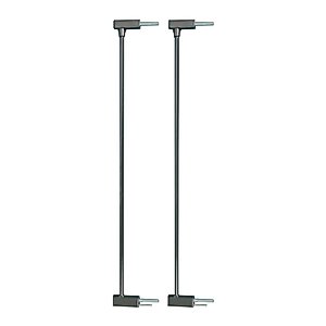 Qdos Auto-Close SafeGate Baby Gate Extensions - Meets Tougher European Standards - Professional Grade Safety - Each Extension Extends The Qdos SafeGate Pressure Gates by 2.75" | Set of 2 | Slate
