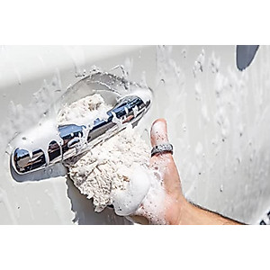 Maxshine Microfiber Wash Mitt Finger Wheel Car Wash Mitt and Dusting Mitt for Car Detailing, 2pcs/Pack Car Wash Glove for Small Areas, Car Detailing Accessories and Supplies