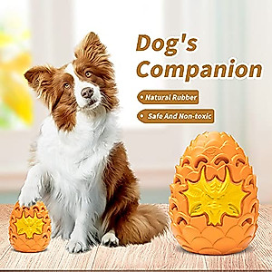 LPHSNR Premium Dog Toys for Aggressive Chewer Large Breed, Indestructible Tough Dog Chew Toys for Large Medium Dogs,Durable Dog Puzzle Toys Dragon Dinosaur Egg Design