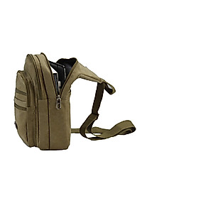 Canvas Sling Shoulder Backpack (Khaki)