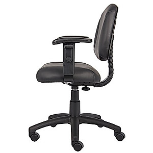 Boss Office Products Posture Task Chair with Adjustable Arms in Black
