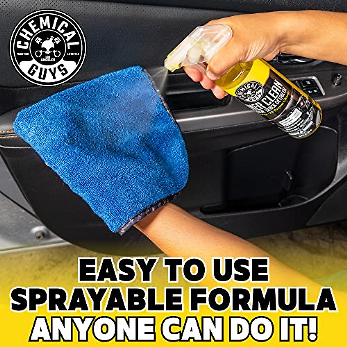 Chemical Guys SPI_663_16 InnerClean Quick Detailer with Pineapple Scent, High Performance Interior and Dashboard Cleaner, Dust Repellent, Easy to Use Non Greasy Formula, 16 fl oz
