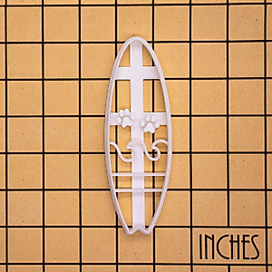 Surfboard with Paw Prints Cookie Cutter, 1 piece - Bakerlogy