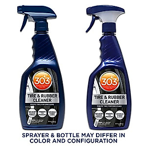 303 Tire and Rubber Cleaner - Preps Tires for Dressing - Fast Acting Foaming Formula - Removes Tire Browning - Safe for All Rubber and Vinyl, 32 fl. oz. (30579CSR)