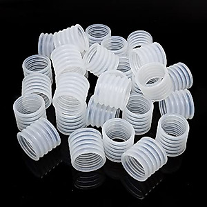 ITROLLE 50PCS Non-Slip Rubber Clothing Hanger Grips Clothes Hanger Strips Use for Wood and Plastic Hangers