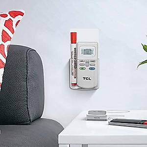 ARNARKOK 2 Pack Set Damage-Free Acrylic Wall Mount Organizer Storage Box for Phone Remote Control Holder