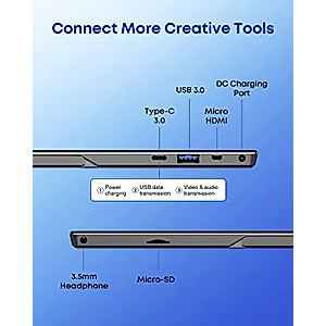 2023 CHUWI UBook X Tablet, 12'' Touchscreen, Windows 11 Tablet, 8GB RAM 256GB ROM, 1TB SSD Expend, Intel N4120 (Up to 2.6 GHz), 2160x1440 IPS, 2.4G/5G WiFi, Dual Camera, 5000mAh, HDMI, USB 3.0, BT 5.0