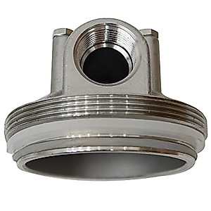 INTBUYING Heavy Duty Water Filter Shell Housing Whole House Water Purification of 304 Stainless Steel -5 inch Filter 3/4 inch NPT Inlet and Outlet with Bracket and Wrench Pin