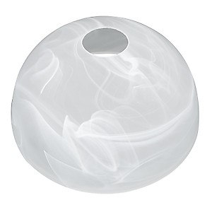 BESTOYARD 2pcs Frosted Glass Lampshade Chandelier Shade Chandelier Lamp Shades Glass Light Covers Alabaster Shade Wall Led Glass Bell Alabaster Shad Globe Lamp Cover Round White Pendant