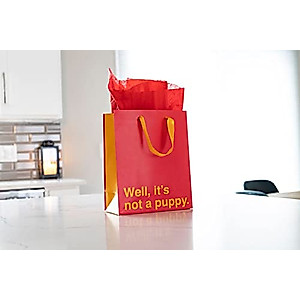 30 Watt Novelty Gift Bags (Pack of 2) | Well, It's Not a Puppy & I Wrapped This Myself | Perfect for Adding Humor to Special Occasions