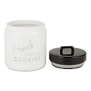 DII Kitchen Accessories Collection Ceramics, Cookie Jar, Black