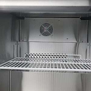 AtosaUSA MGF8405GR 27.50'' 1 Section Undercounter Freezer with 1 Right Hinged Solid Door and Side/Rear Breathing Compressor