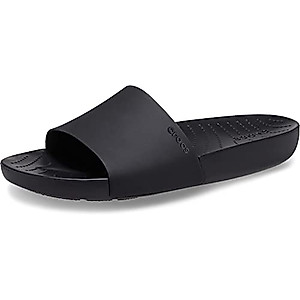 Crocs Women's Splash Slides Sandal, Black, 7