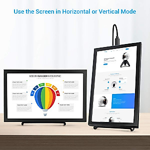 ELECROW 8 Inch Portable Monitor Small HD Monitor 1280x800 Mini Monitor for PC Laptop Compatible with Raspberry Pi Game Consoles (Not Touchscreen)