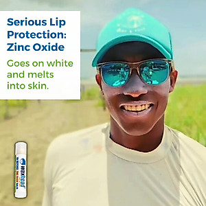 Waxhead Lip Sunscreen with Zinc Oxide Lip Balm SPF 20 Zinc Oxide Sunscreen Chapstick Sunblock for Lips, Reef Safe Waterproof Non-Nano Biodegradable Protection with Lanolin, Shea Butter (Mint 4 Pack)