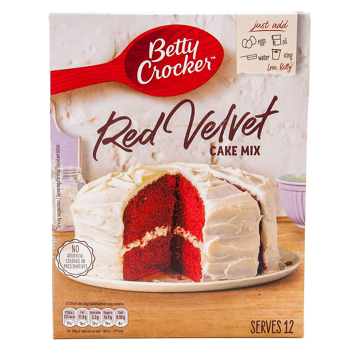 Betty Crocker Red Velvet Cake Mix (450g)