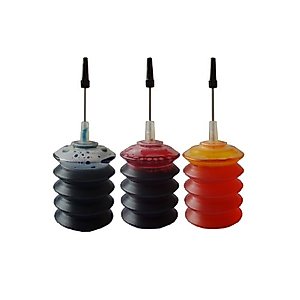 Color Ink Refill Kit for HP 60, 60 XL, 61, 61XL, 300, 300 XL, 703, 901, and 901 XL Ink Cartridges