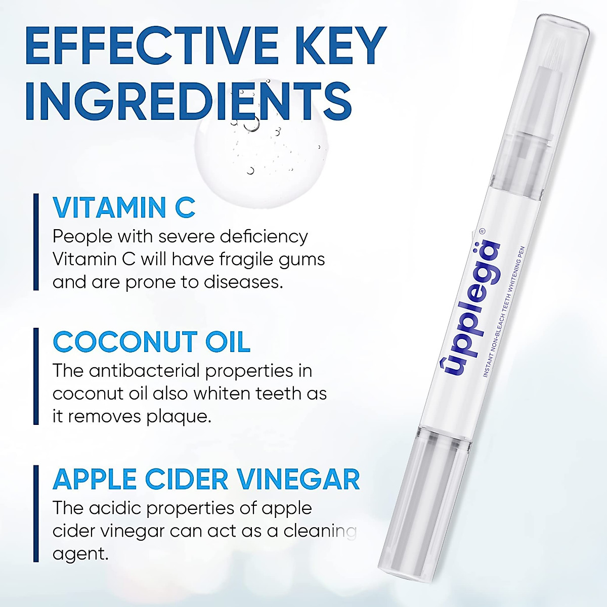 Tooth Paint, Instant Teeth Whitening, Tooth Polish Uptight White, Easy at Home Temporary Teeth Paint Polish Pen