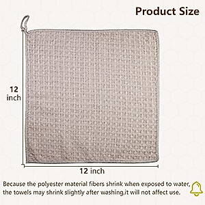 VMVN Kitchen Towels Dish Towels,Dish Cloths for Washing Dishes,Kitchen Towels and Dishcloths Sets,Ultra Soft Absorbent Cleaning Rags 12”x12”,Tea Towels and Bar Towels