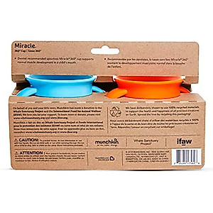 Munchkin® Miracle® 360 Wildlove Sippy Cup, 6 Oz, 2 Pack, Orca/Polar Bear