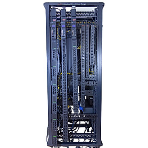 Maruson 16 Outlets Rack Mount PDU Power Strip for Network Server Racks - 20A, 120V - 1050 Joules Protection, 10ft Power Cord with 5-20P, 0U Vertical, PDU-V2016