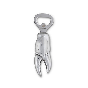 Arthur Court Aluminum New England Crab Claw Bottle Opener Forged Stainless Steel Head Coastal Collection 5.5 inch Long