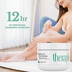 THERAPLEX Emollient Cream for Dry Skin - No Parabens or Preservatives, Noncomedogenic, Fragrance-free, Dermatologist Recommended - Long-lasting Moisturizing Cream and Heaviest Hydration (6 Oz)
