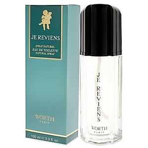 Worth Je Reviens For Women. Eau De Toilette Spray, 3.3 Ounces
